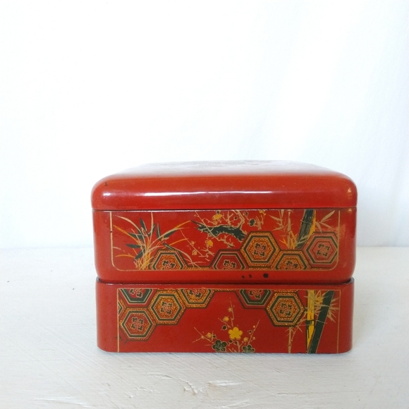 Vintage | Accents | Vintage Red Laquer Chinese Box | Poshmark